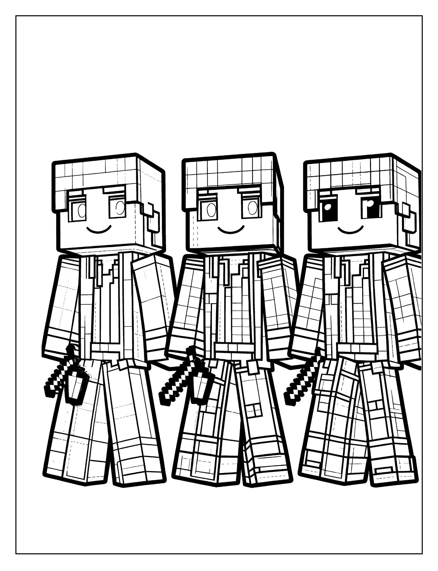 15 Minecraft Coloring Pages – 15 Free Designs for Crafting Fun ...