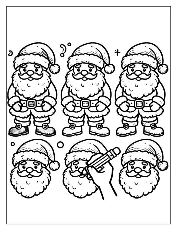 Santa Claus Coloring Pages – 47 Free Designs for Festive Fun! - Freentable