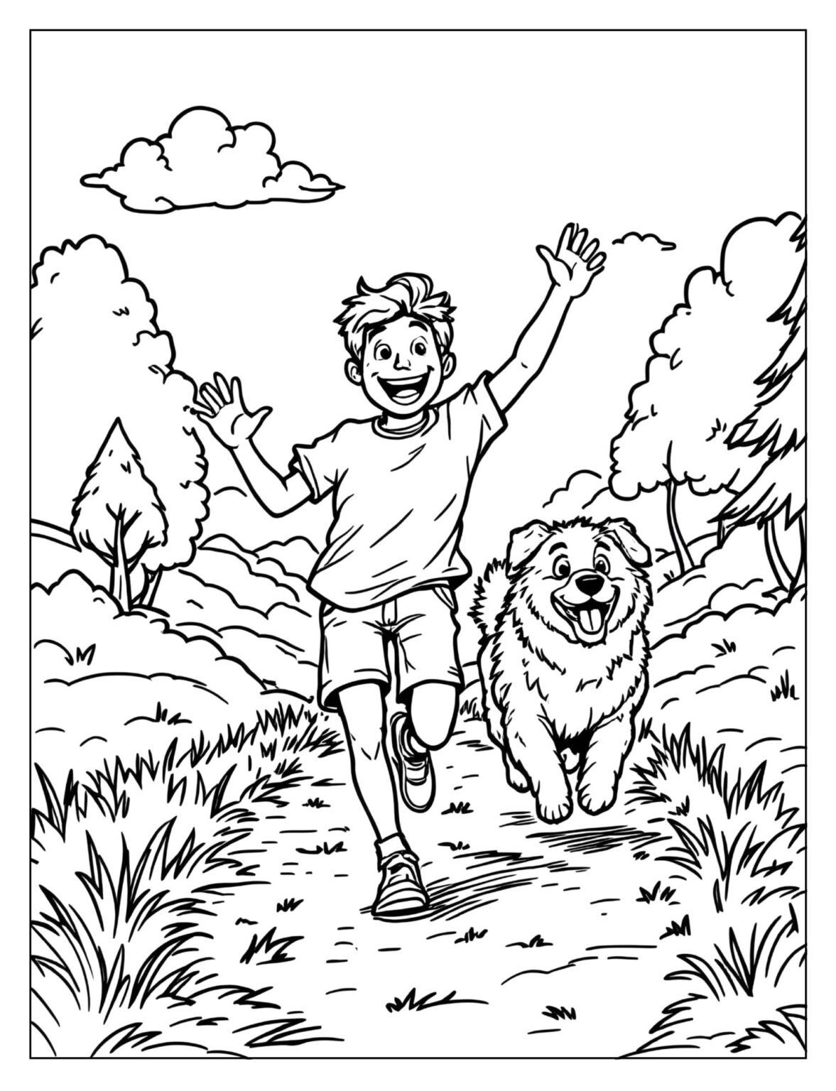 15 Free Running Coloring Pages (PDF Printables) - Freentable