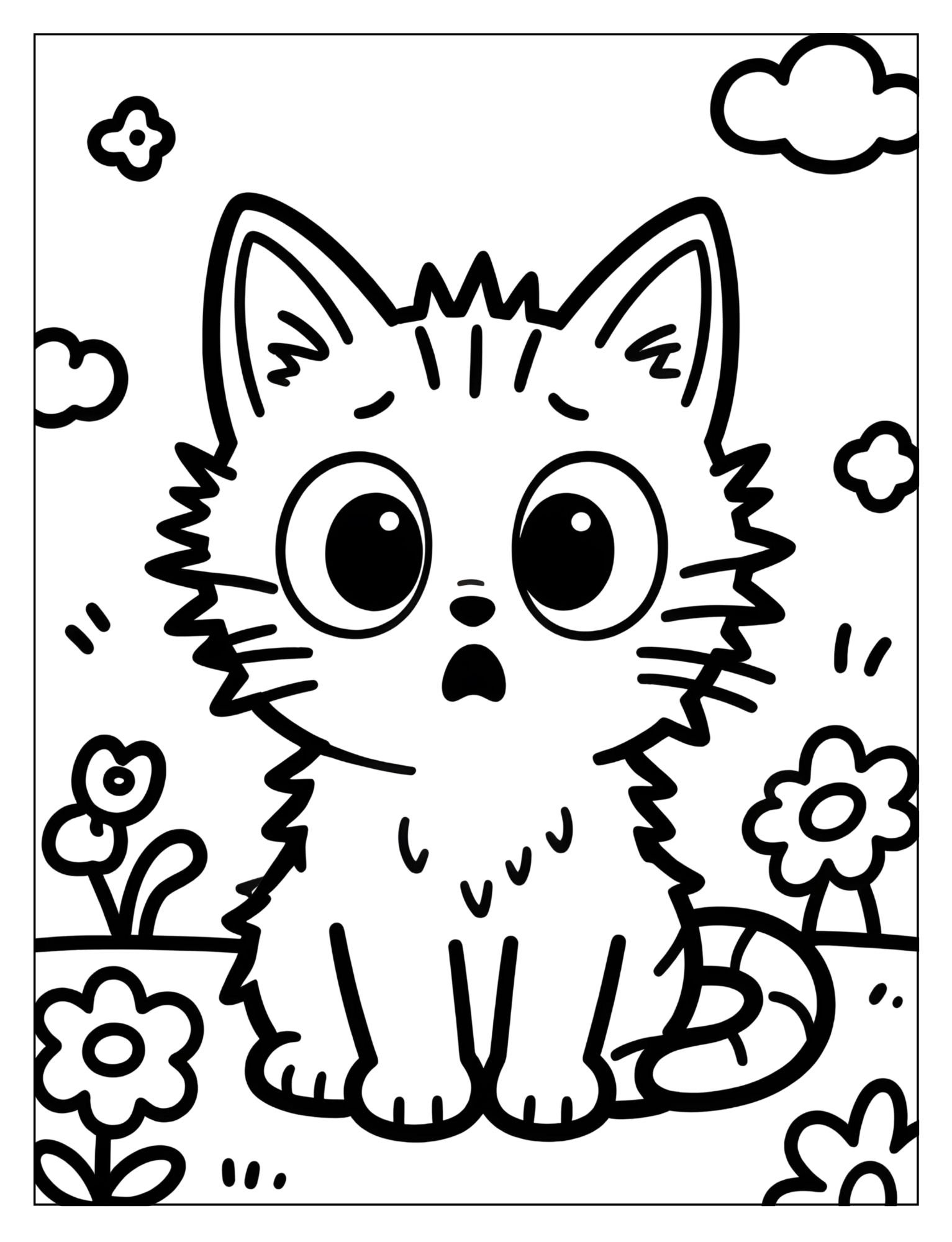 15 Free Cute Halloween Coloring Pages (PDF Printables) - Freentable