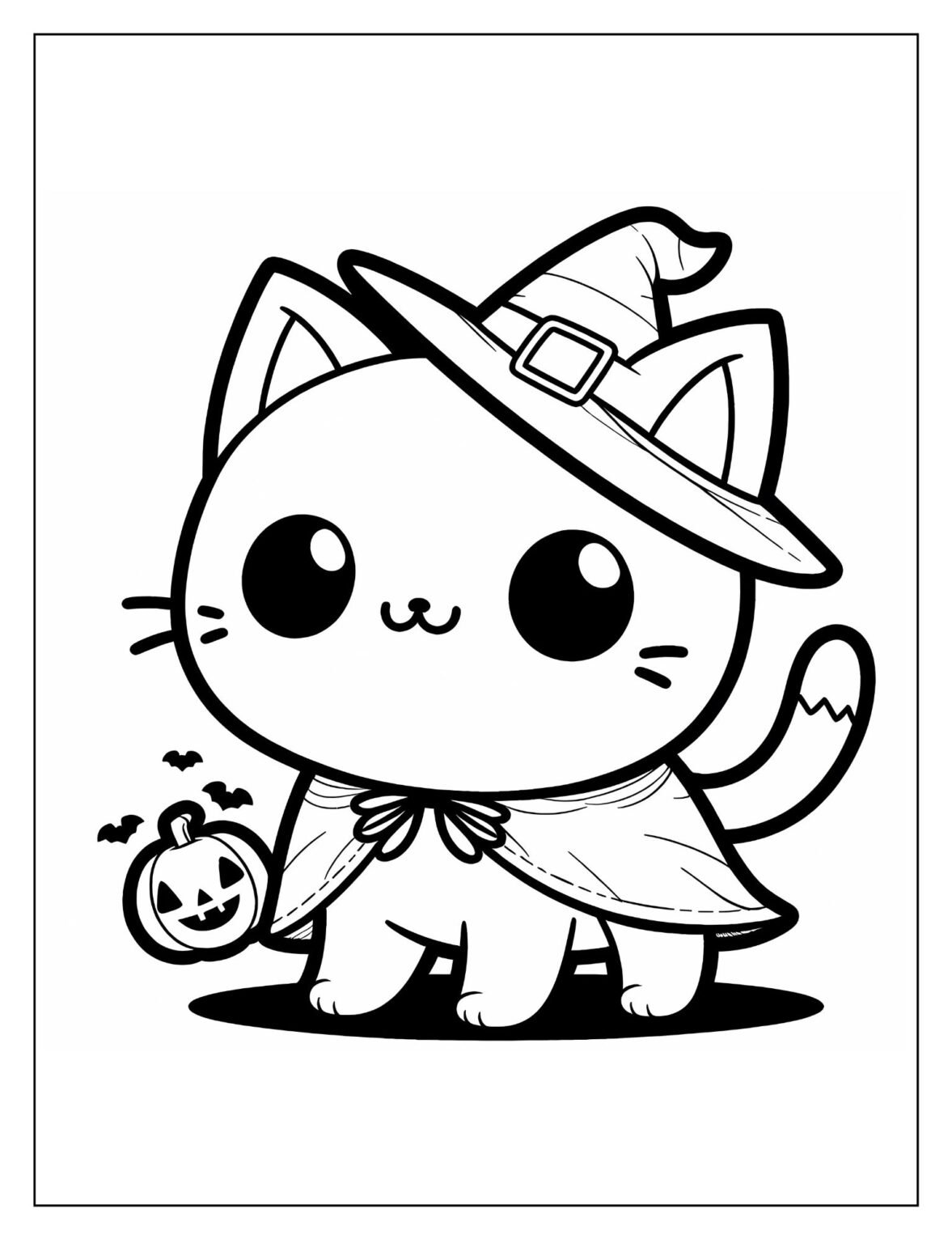 17 Halloween Cat Coloring Pages (Free PDF Printables) - Freentable