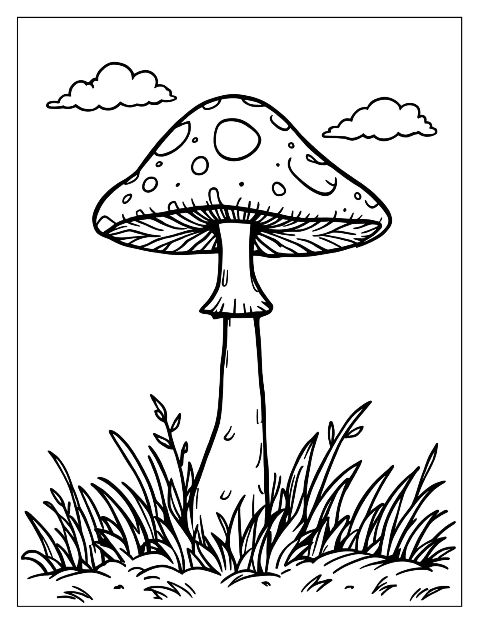 15 Free Mushroom Coloring Pages (PDF Printables) - Freentable