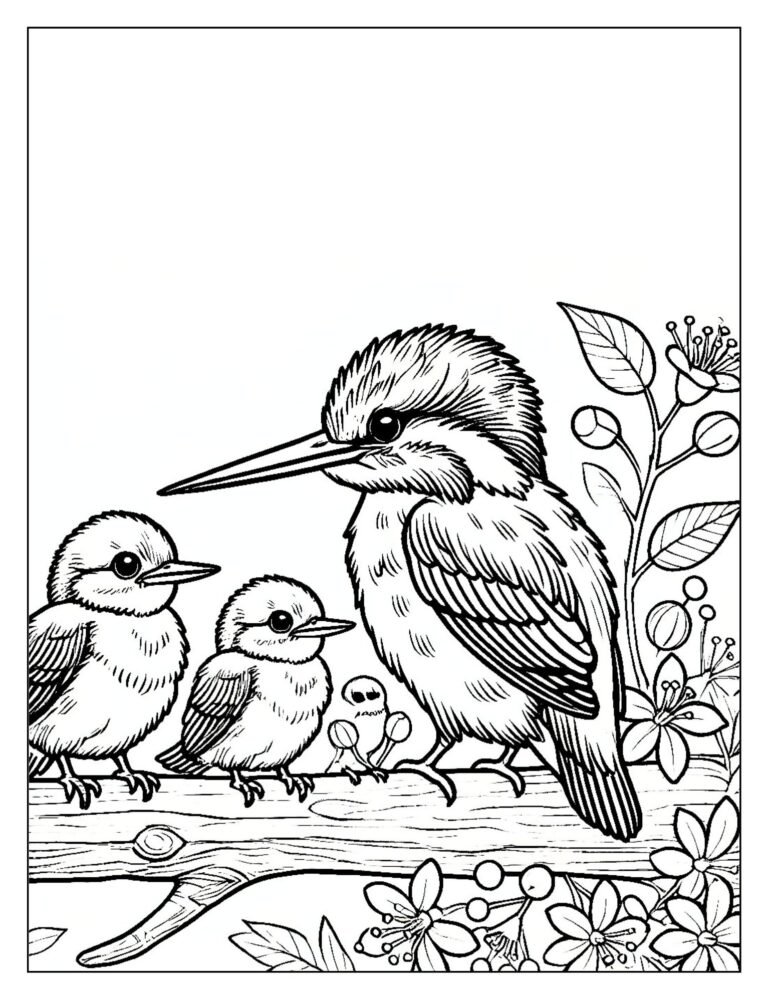 15 Kingfisher Coloring Pages [ Free PDF Printables ] - Freentable