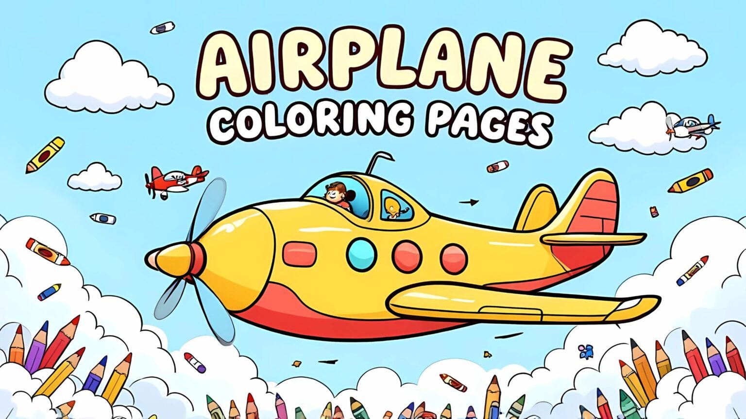 15 Airplane Coloring Pages (Free PDF Printables) - Freentable