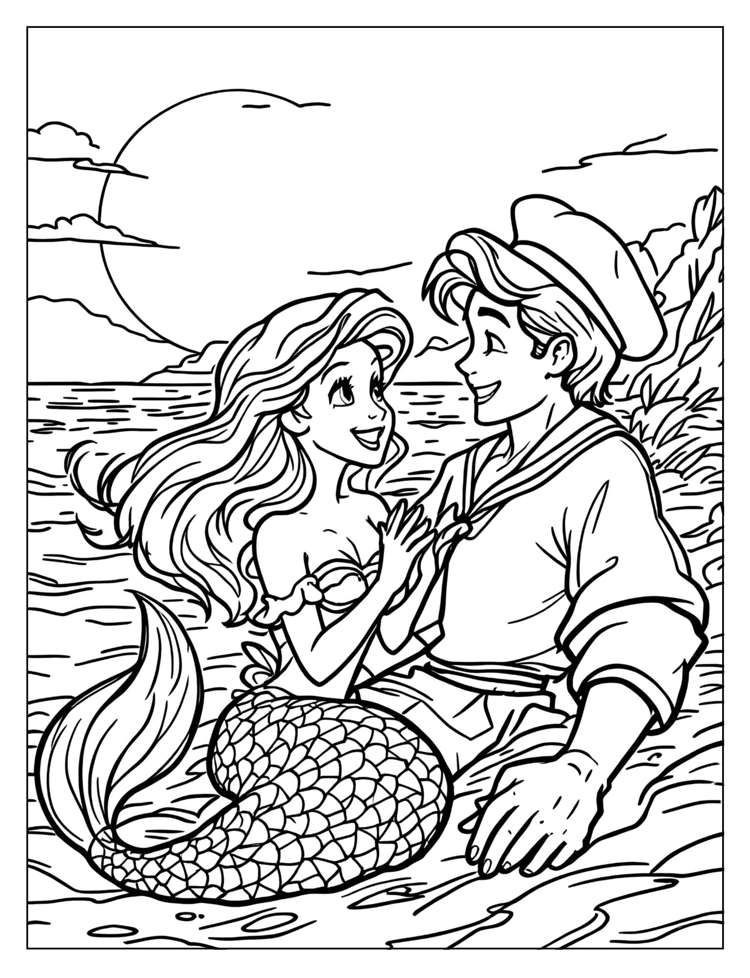 Free Printable Little Mermaid Ariel Coloring Pages – 18 Magical Designs ...