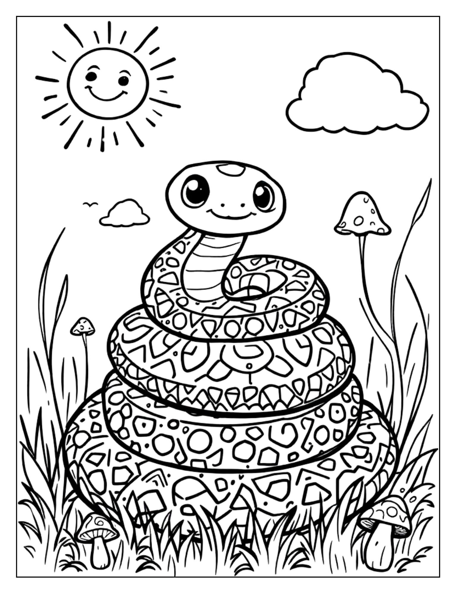 15 Free Ball Python Coloring Pages (PDF Printables) - Freentable
