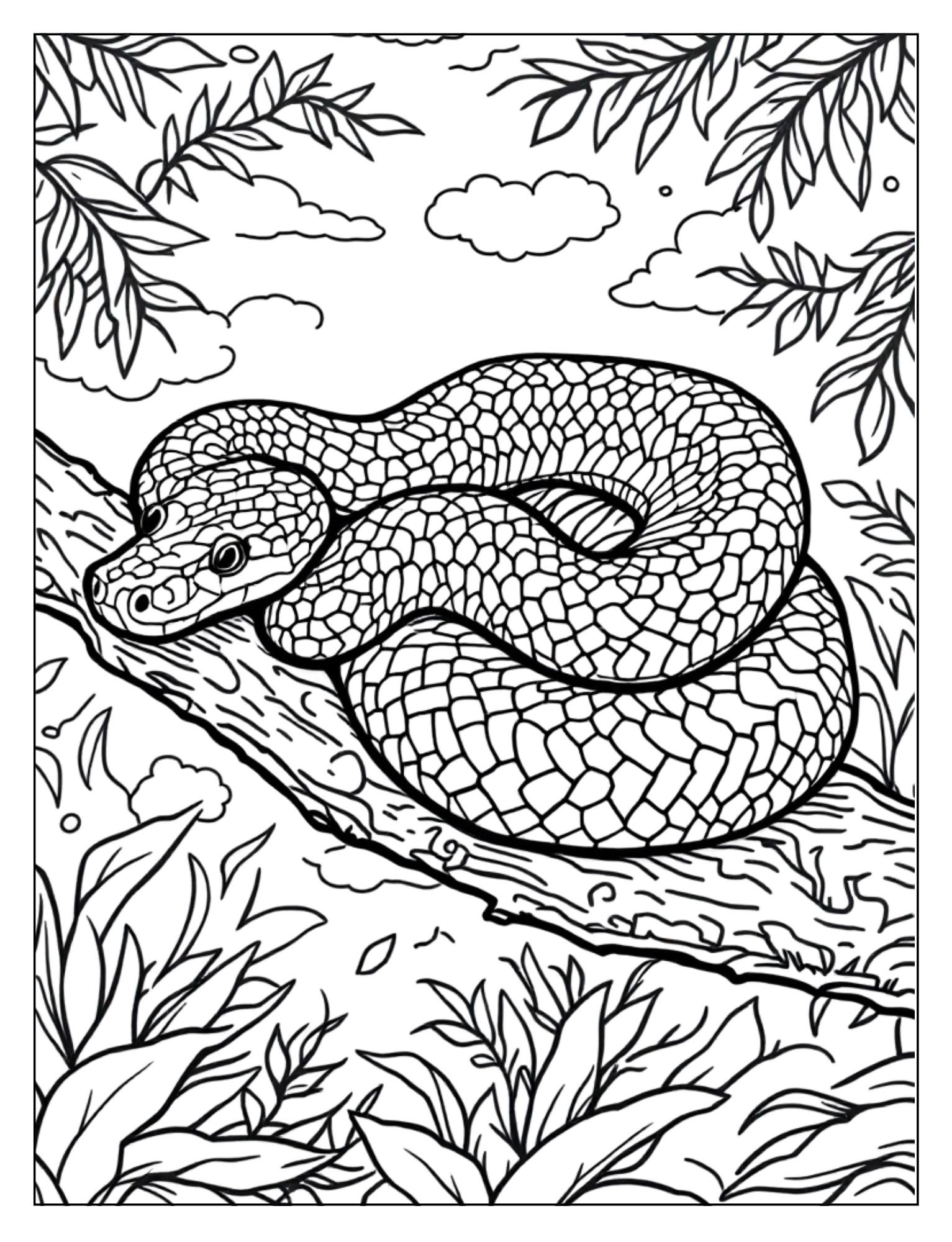 15 Free Ball Python Coloring Pages (PDF Printables) - Freentable