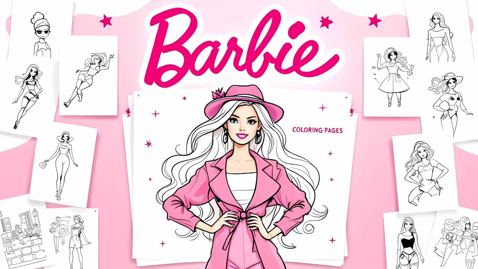 Barbie Coloring Pages: 15 Fun Pages to Download and Print for Free ...