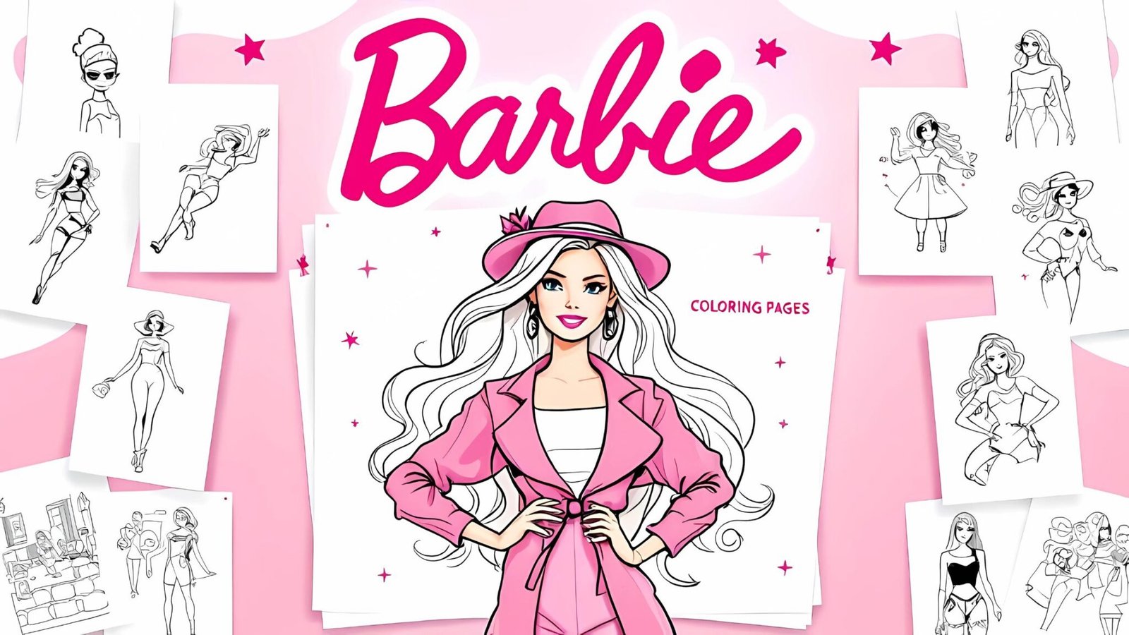Barbie Coloring Pages: 15 Fun Pages to Download and Print for Free ...