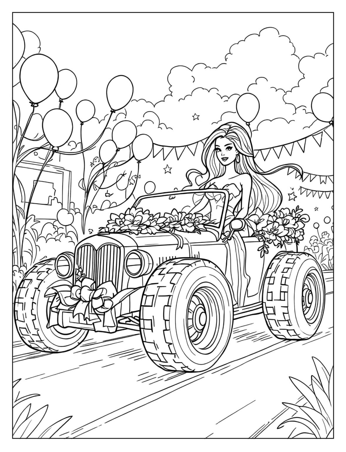 15 Barbie Car Coloring Page (Free PDF Printables) - Freentable