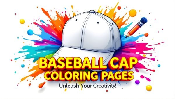 15 Free Baseball Cap Coloring Pages (PDF Printables) - Freentable