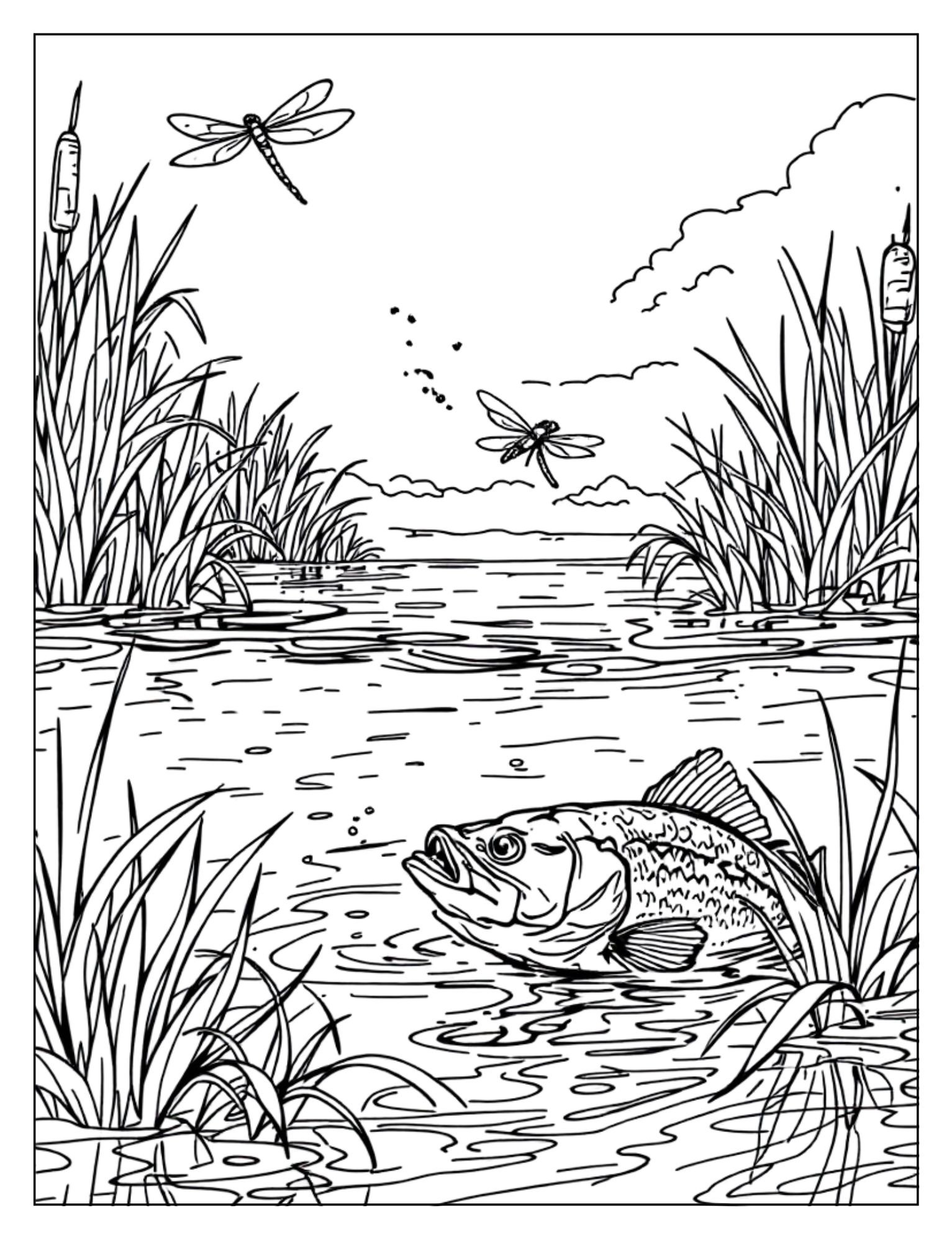15 Free Bass Fish Coloring Pages (PDF Printables) - Freentable