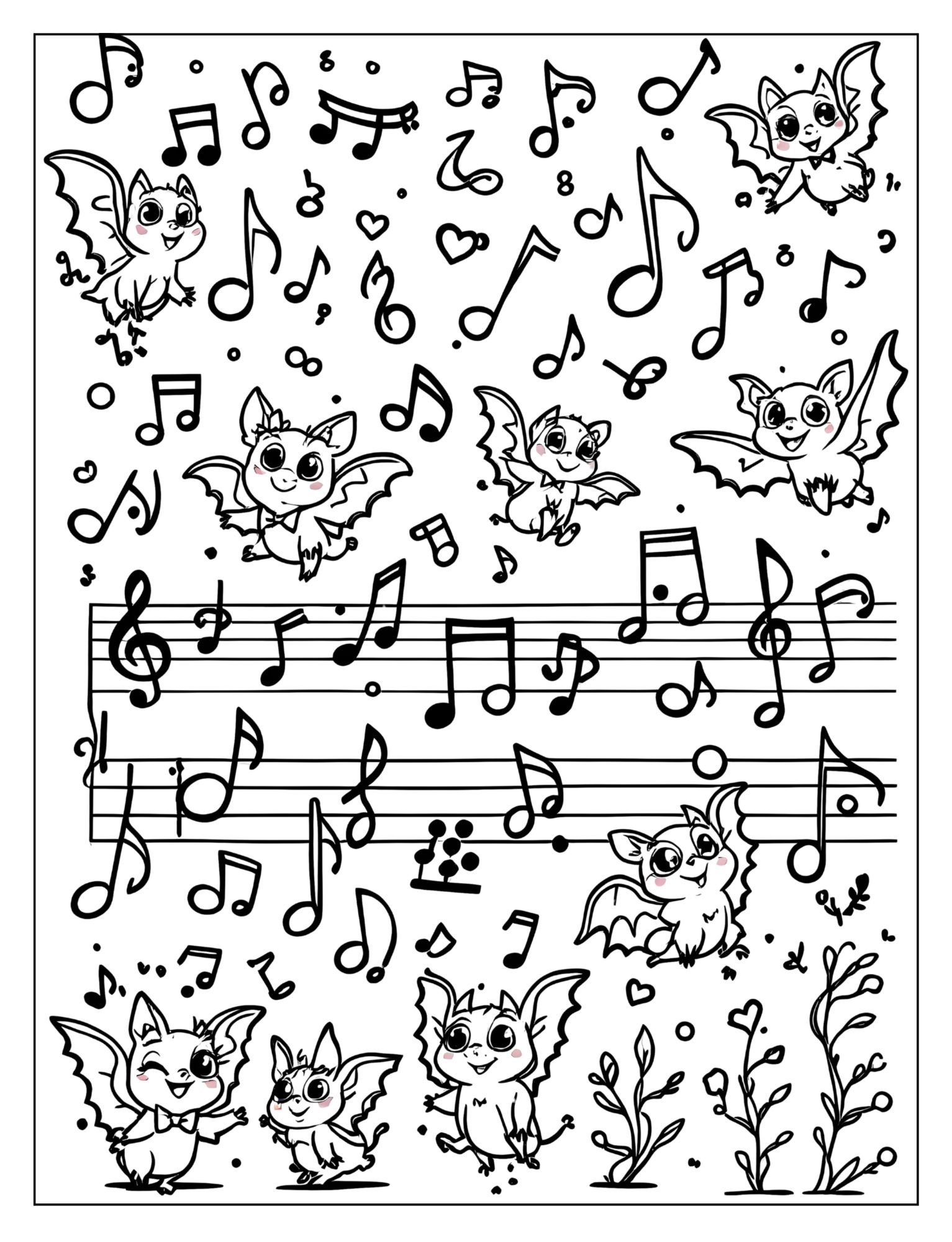 15 Free Musical Halloween Coloring Pages (PDF Printables) - Freentable