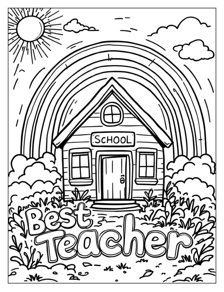 15 Best Teacher Coloring Pages (Free PDF Printable) - Freentable