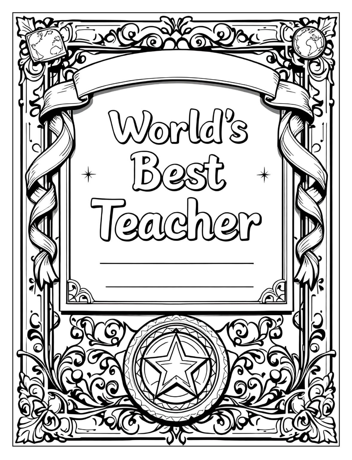 15 Best Teacher Coloring Pages (Free PDF Printable) - Freentable