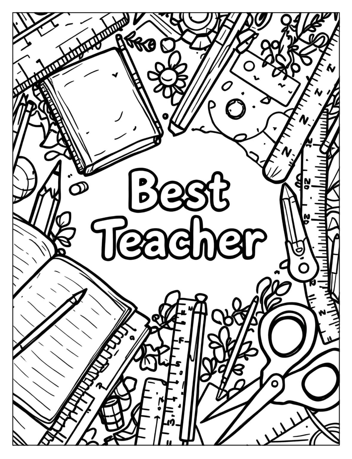 15 Best Teacher Coloring Pages (Free PDF Printable) - Freentable