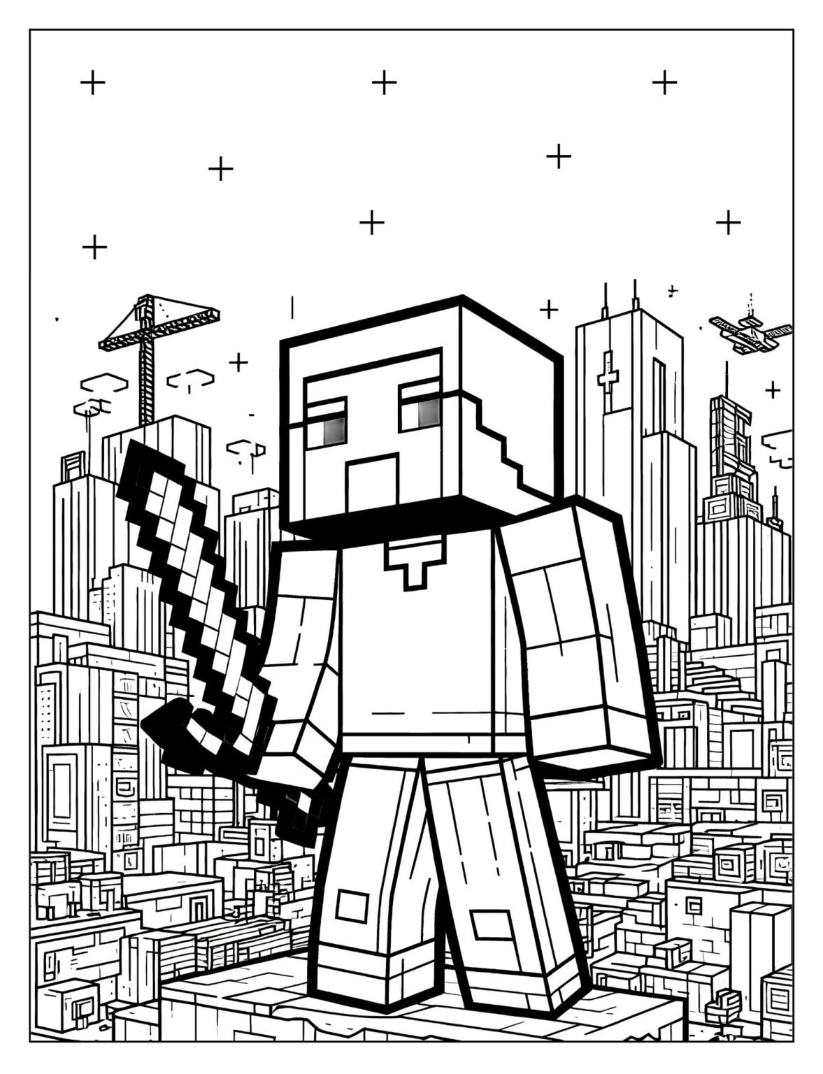 15 Minecraft Coloring Pages – 15 Free Designs for Crafting Fun ...