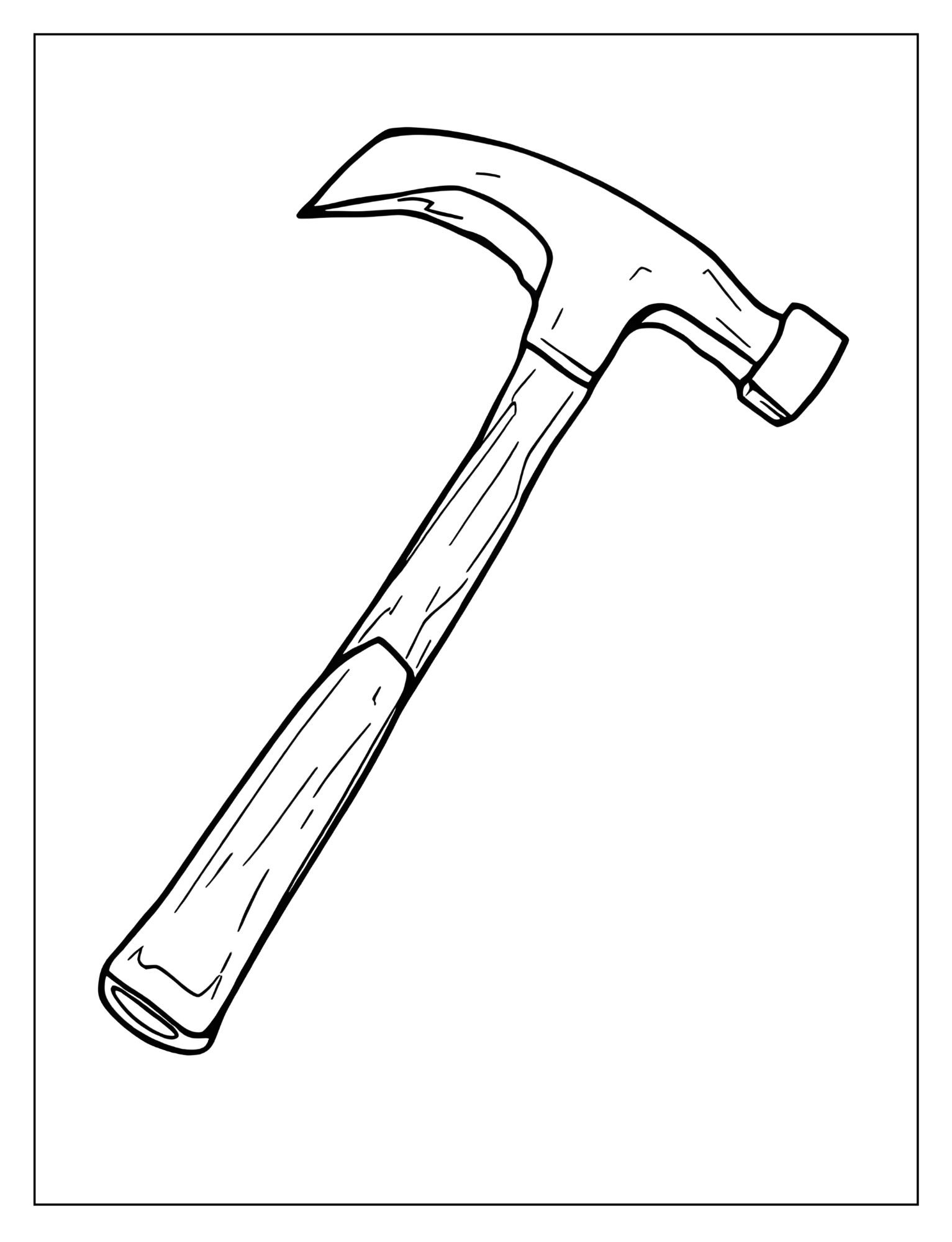 15 Free Hammer Coloring Pages (PDF Printables) - Freentable