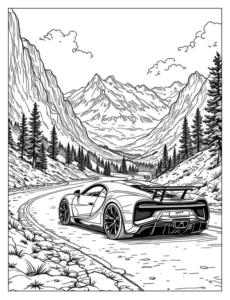 15 Bugatti Coloring Pages (Free PDF Printables) - Freentable
