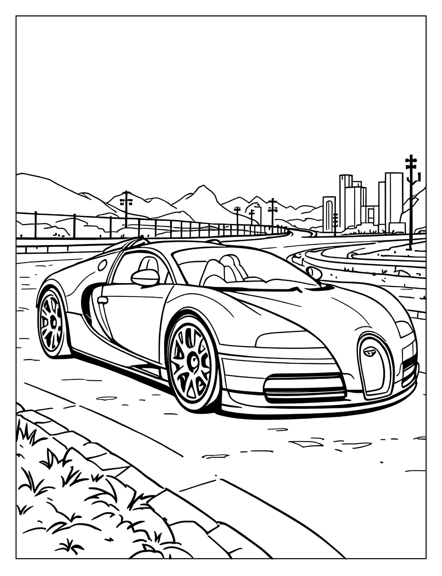 15 Bugatti Coloring Pages (Free PDF Printables) - Freentable