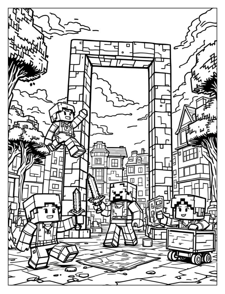 15 Minecraft Movie Coloring Pages (Free PDF Printables) - Freentable