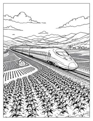 15 Free Bullet Train Coloring Pages (PDF Printables) - Freentable