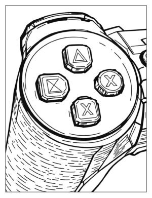 15 Free PS5 Controller Coloring Pages (PDF Printables) - Freentable