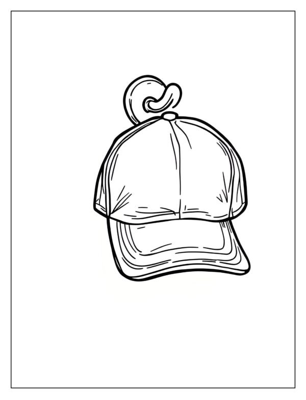15 Free Baseball Cap Coloring Pages (PDF Printables) - Freentable