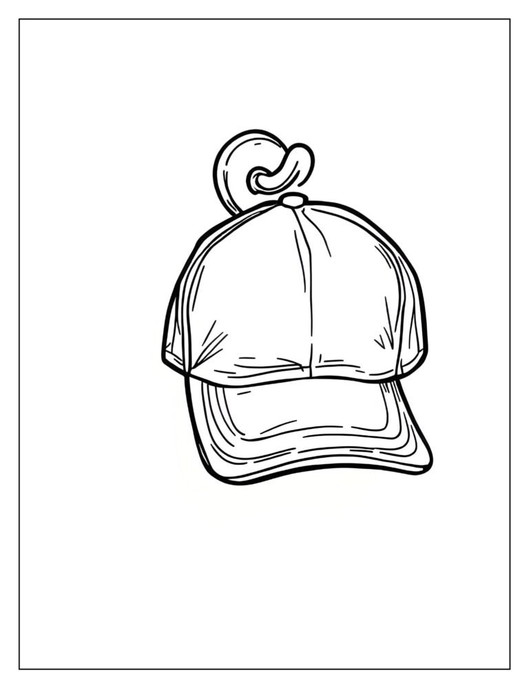 15 Free Baseball Cap Coloring Pages (PDF Printables) - Freentable