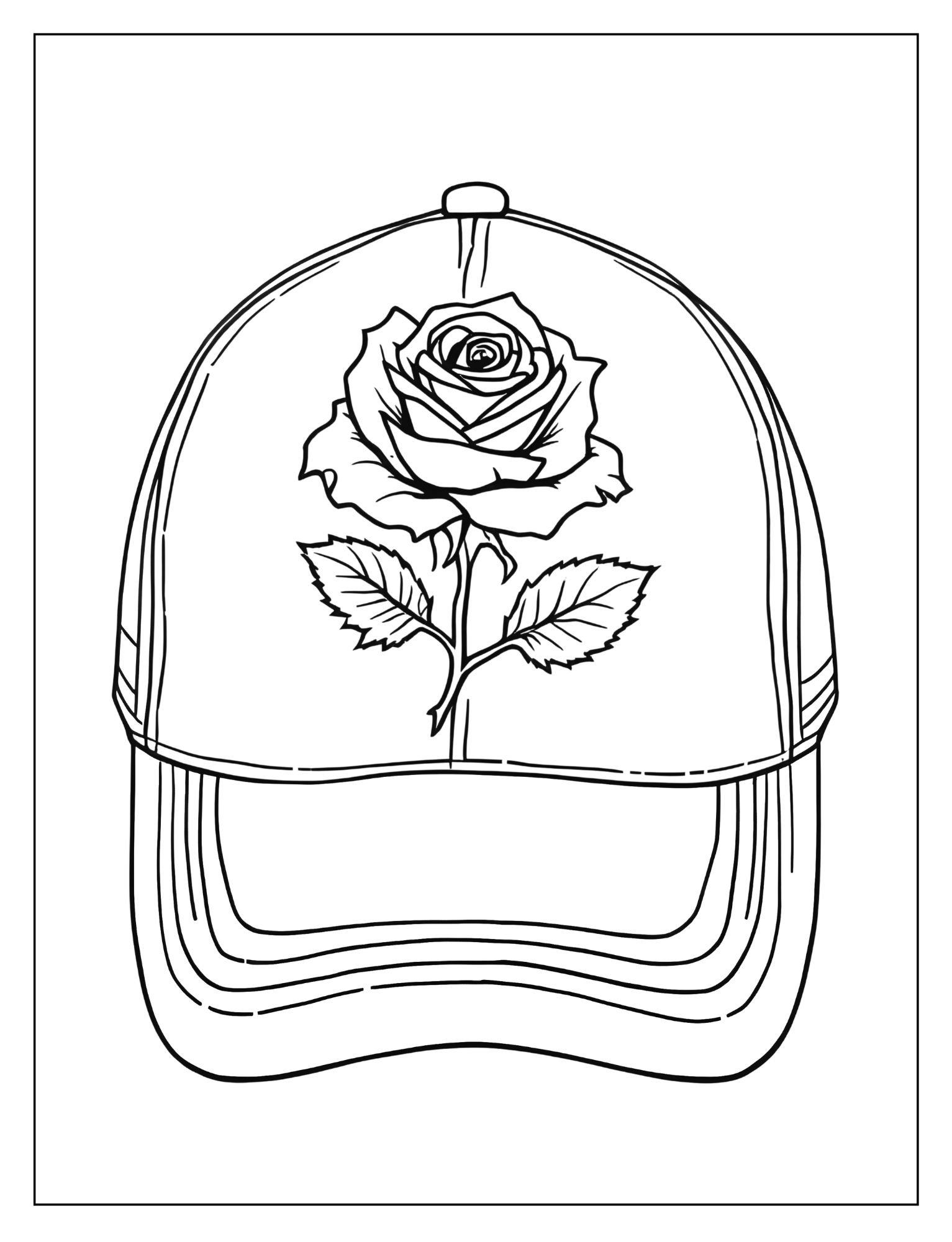 15 Free Baseball Cap Coloring Pages (PDF Printables) - Freentable