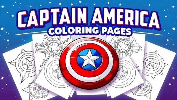 15 Free Captain America Shield Coloring Pages (PDF Printables) - Freentable