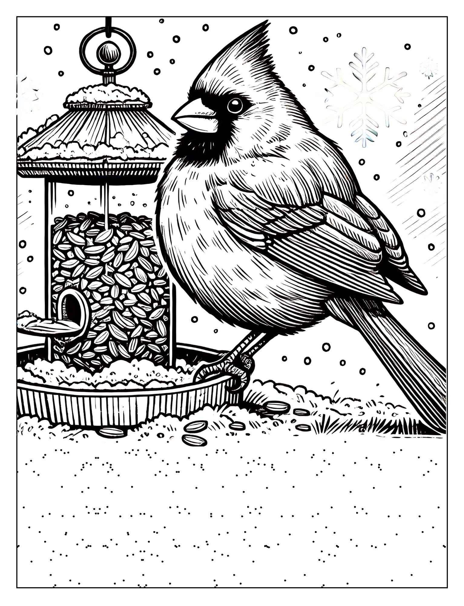 Red Cardinal Coloring Pages – 15 Free Printable Designs for Bird Lovers ...