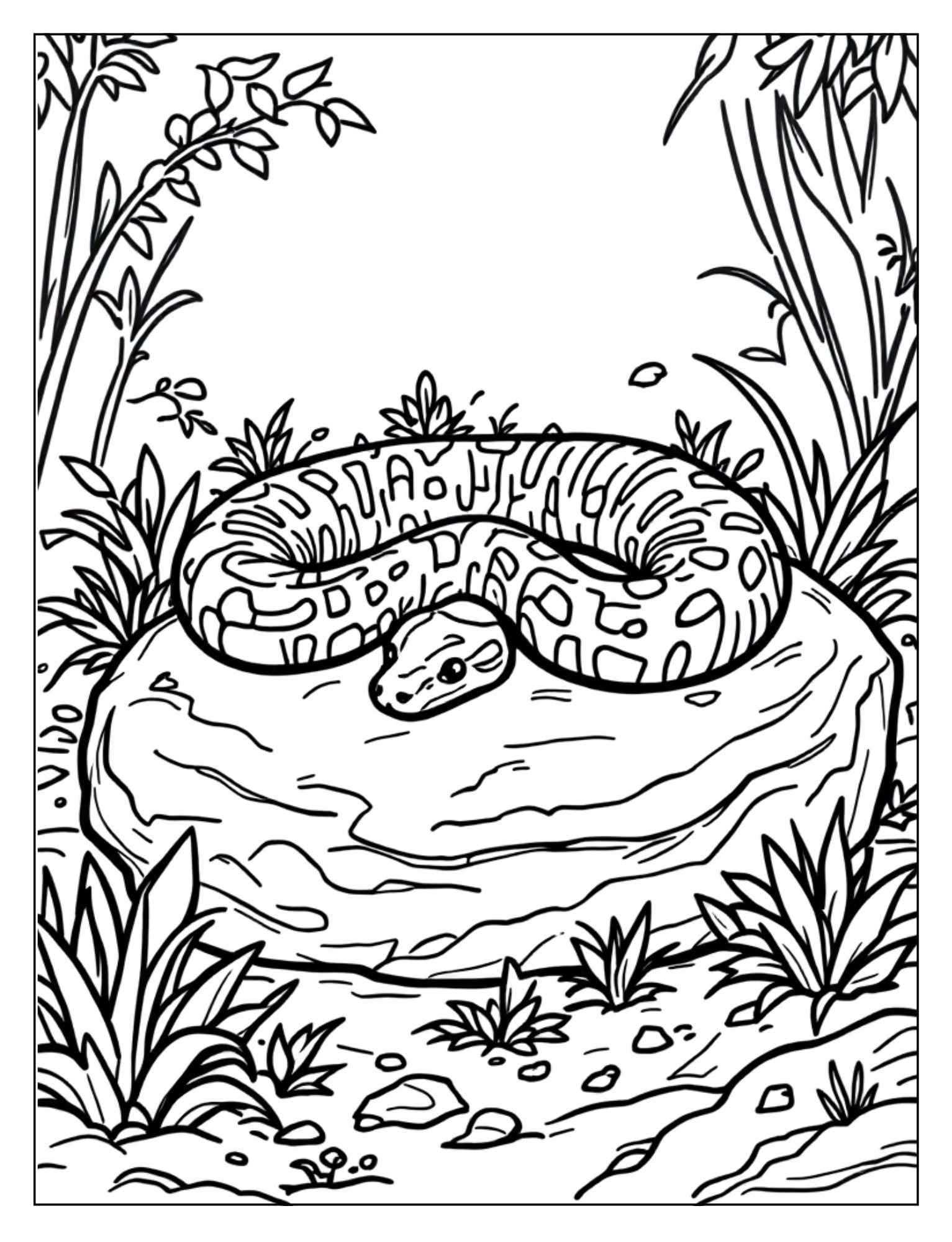 15 Free Ball Python Coloring Pages (PDF Printables) - Freentable