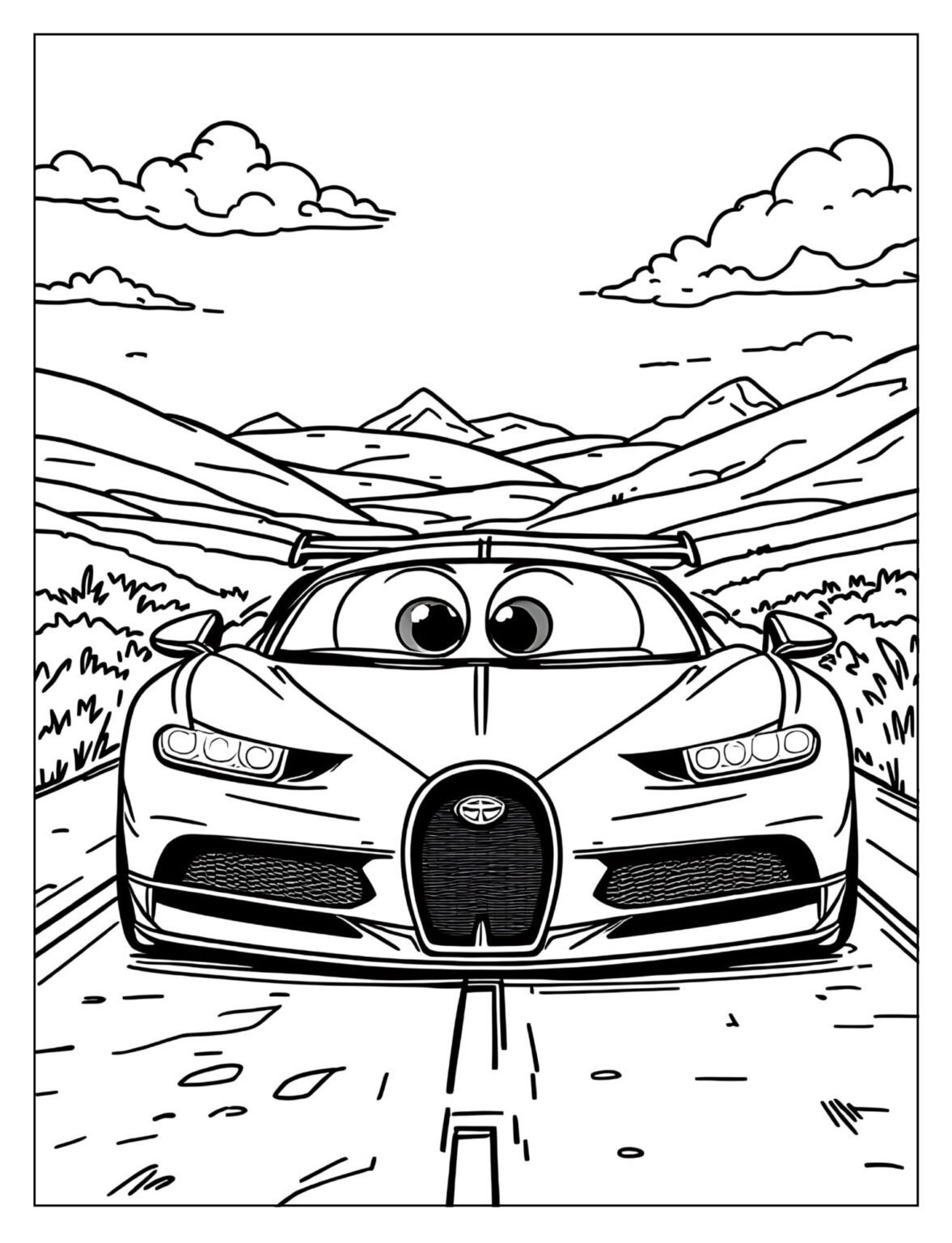 15 Bugatti Coloring Pages (Free PDF Printables) - Freentable