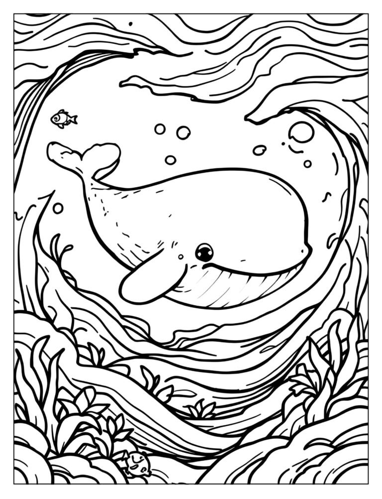 15 Free Humpback Whale Coloring Pages (PDF Printables) - Freentable
