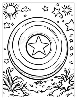 15 Free Captain America Shield Coloring Pages (PDF Printables) - Freentable