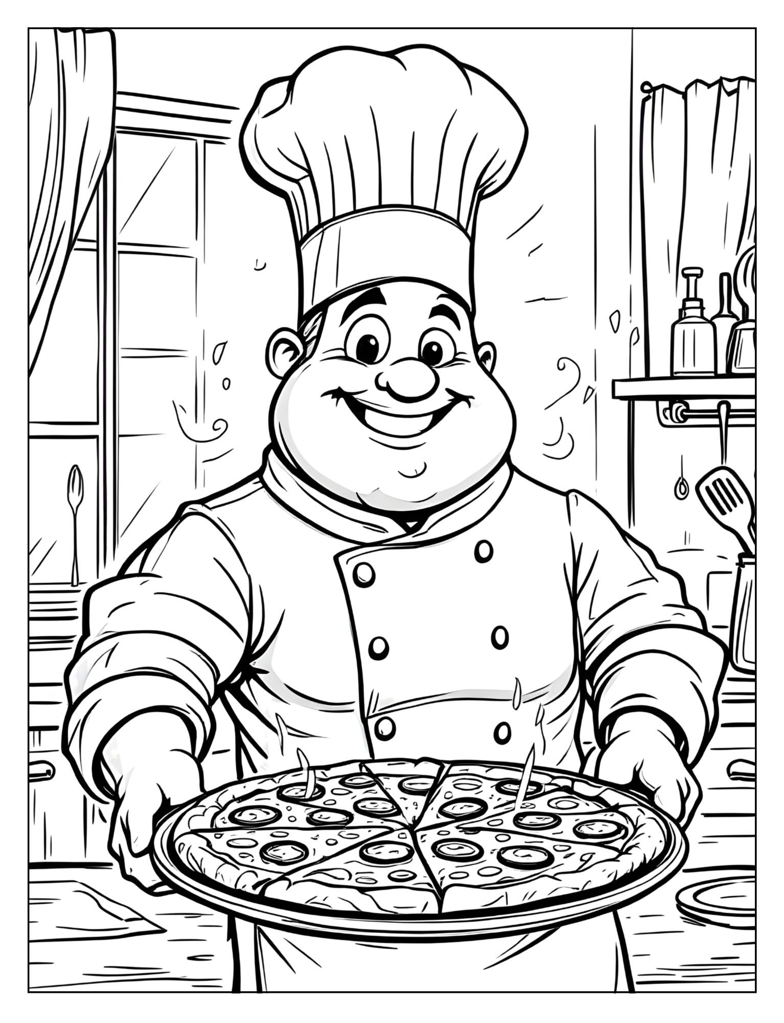 15 Free Pepperoni Pizza Coloring Pages (PDF Printables) - Freentable