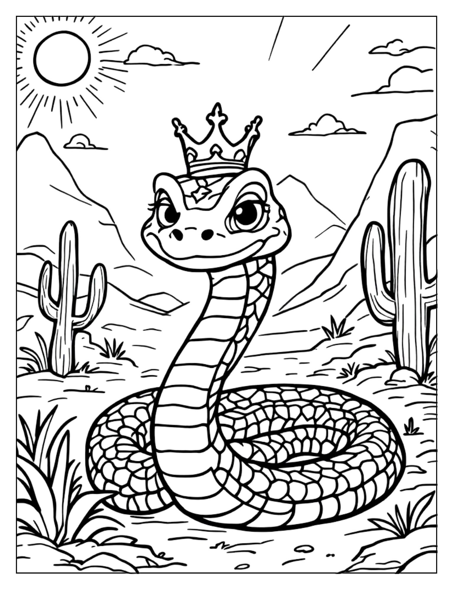 100 Free Printables Snake Coloring Pages - Freentable