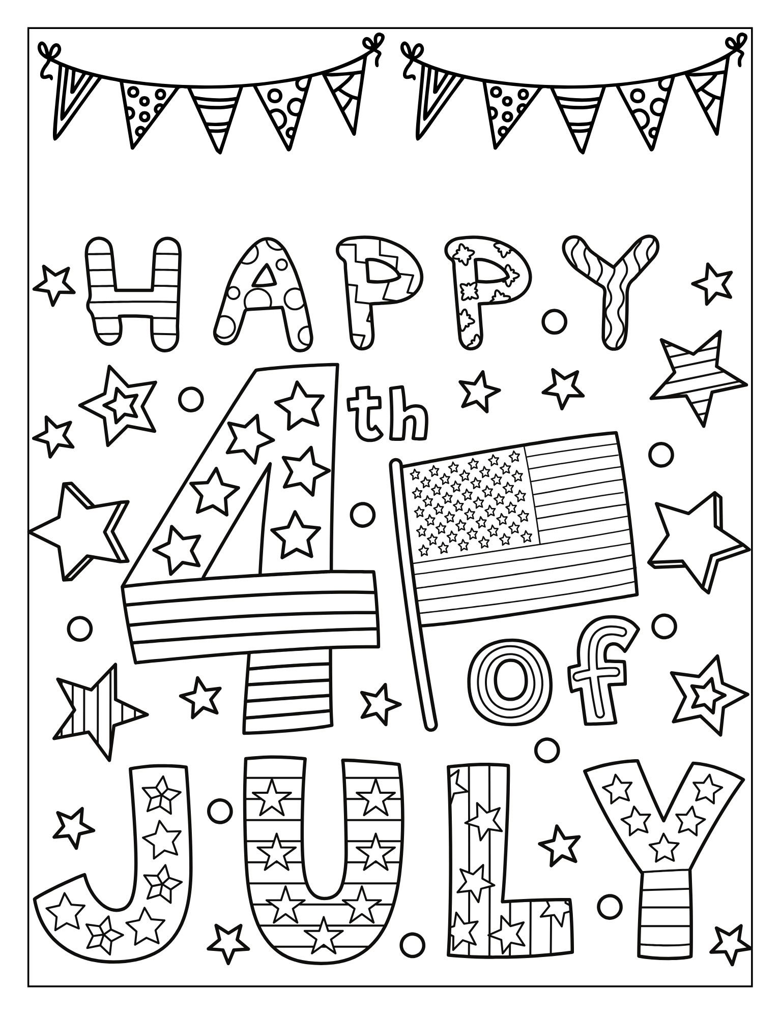 4th of July Coloring Pages – 17 Free Patriotic Printables for All Ages ...