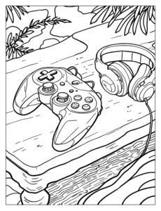 15 Free PS5 Controller Coloring Pages (PDF Printables) - Freentable