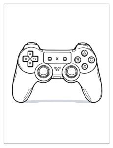 15 Free PS5 Controller Coloring Pages (PDF Printables) - Freentable