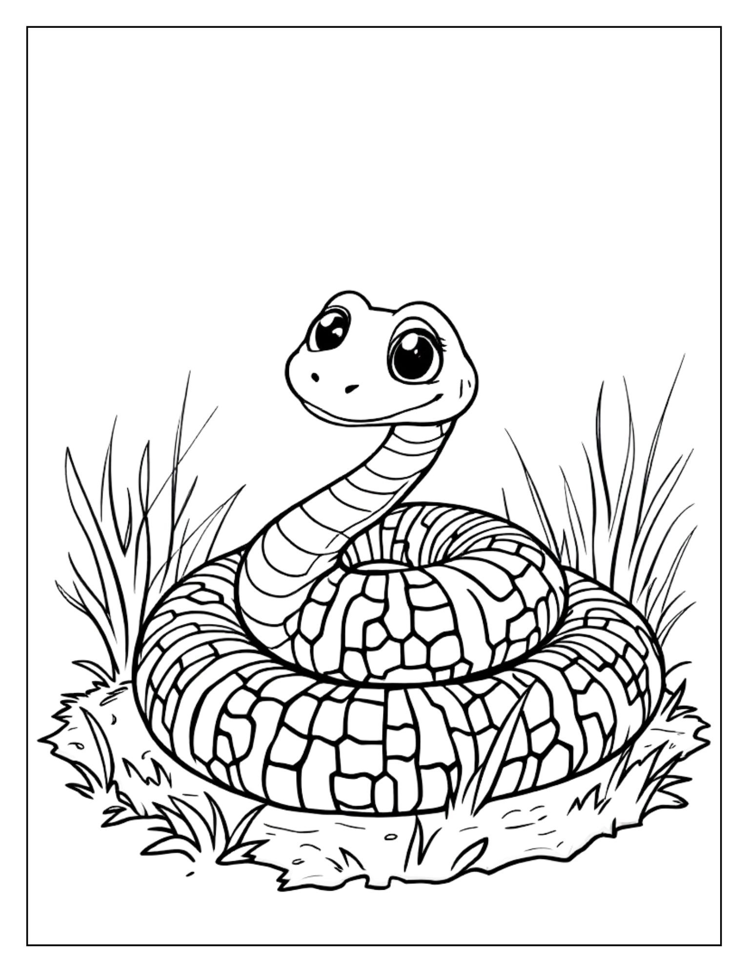 100 Free Printables Snake Coloring Pages - Freentable