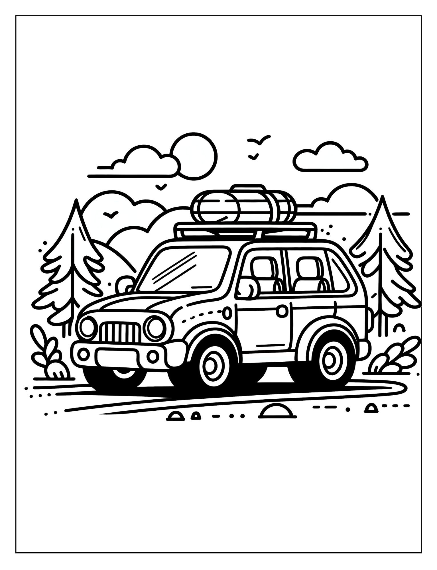20 Free Car Coloring Pages (PDF Printables) - Freentable