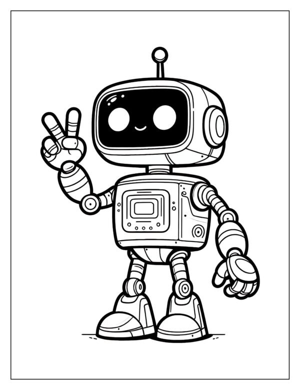 Robot Coloring Pages – 17 Free Designs for Futuristic Fun! - Freentable