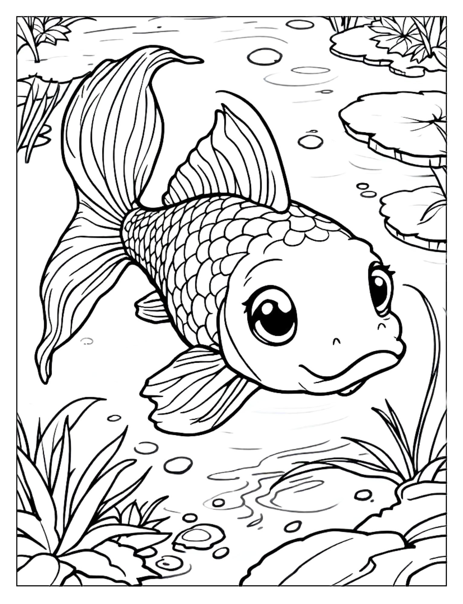 15 Free Koi Fish Coloring Pages (Free PDF Printables) - Freentable