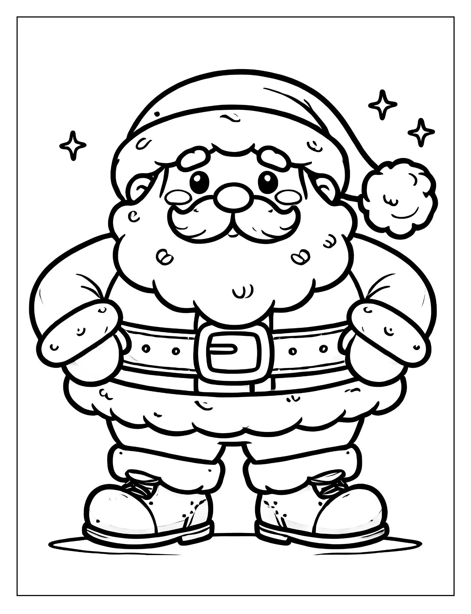 Santa Claus Coloring Pages – 47 Free Designs for Festive Fun! - Freentable