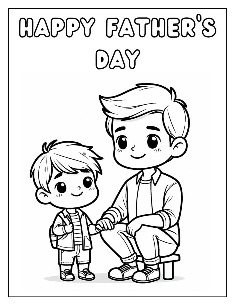 Dad's The Best Coloring Page | Printable Father's Day Gift - Freentable