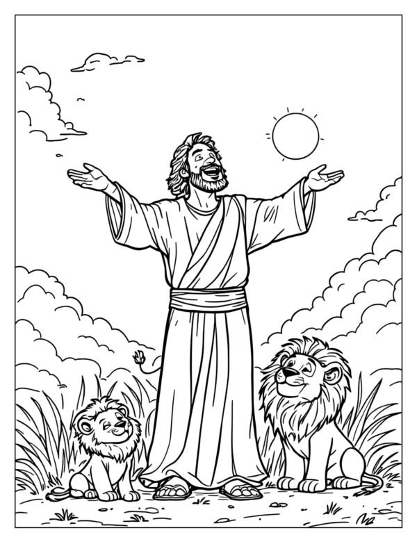 15 Free Daniel and the Lion's Den Coloring Pages (PDF Printables ...