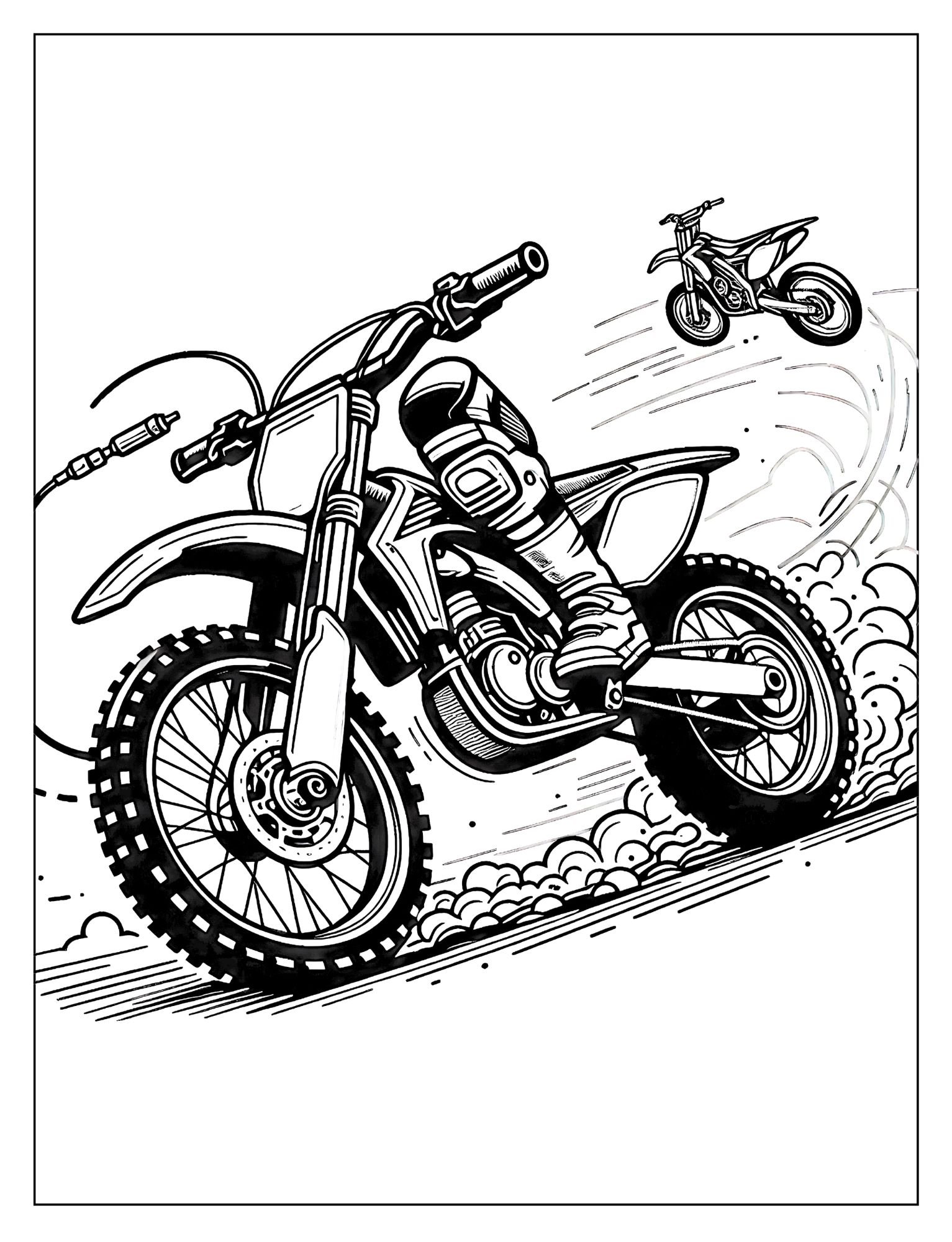 20 Dirt Bike Coloring Pages (Free PDF Printables) - Freentable