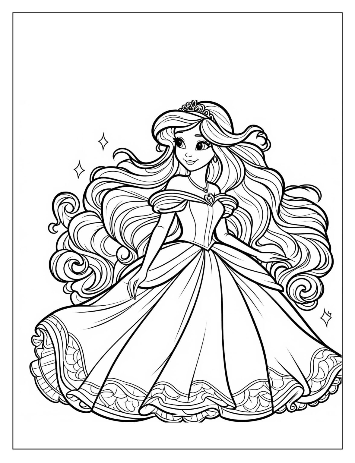 16 Disney Princess Coloring Pages – 16 Free Designs for Magical ...